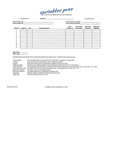 Irrigation Downloads - Irrigation System Expert : Sprinkler Pros